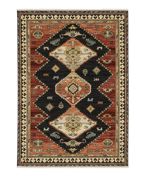 ORIENTAL WEAVERS Lilihan 051k6 Area Rug, 3'3 X 5 - Charcoal