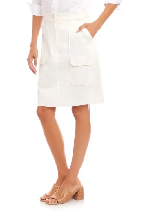 Karen Kane Twill Cargo Skirt