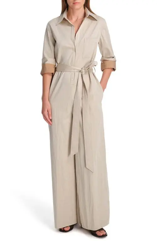 TWP All Night Long Stretch Cotton Jumpsuit