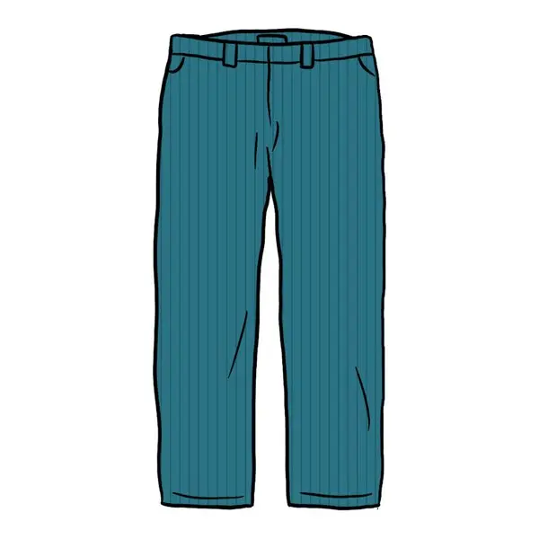Supreme Work Pant - Teal Stripe
