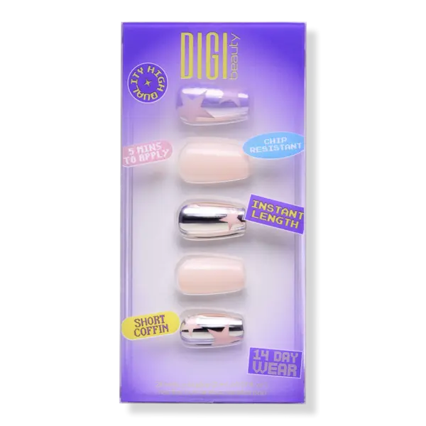 DIGI BEAUTY Pink Popstar Press-on Nails - One-color