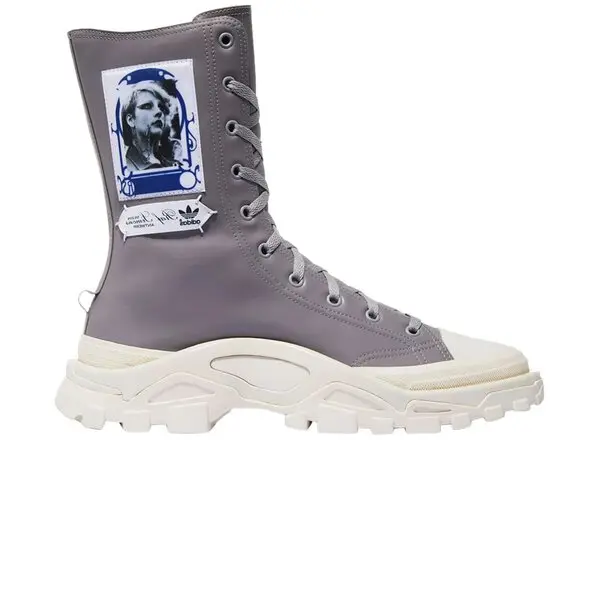 Adidas Raf Simons X Detroit Runner High Top Boots - Grey