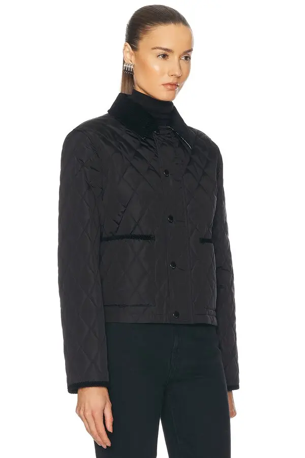 Burberry Cropped Quilted Jacket