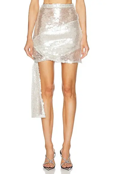 Coperni Knotted Sequin Embellished Skirt
