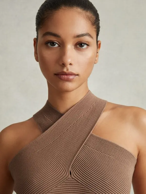 REISS Darla Ribbed Vest