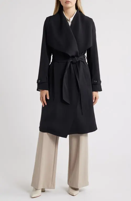 Bcbgmaxazria Belted Trench Coat - Black