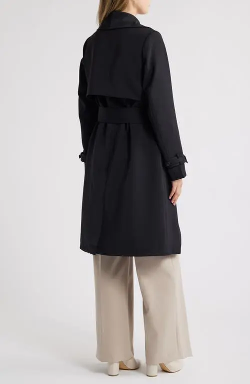 Bcbgmaxazria Belted Trench Coat - Black
