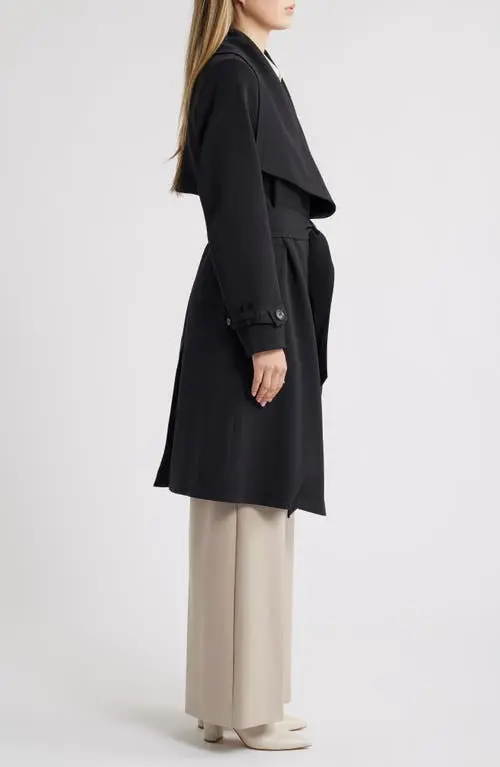 Bcbgmaxazria Belted Trench Coat - Black
