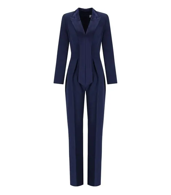 Elisabetta Franchi Smoking Jumpsuit - Blue