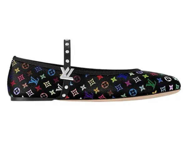 LOUIS VUITTON Romy Flat Ballerina Takashi Murakami - Black