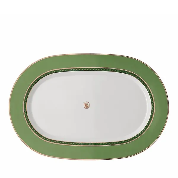 ROSENTHAL Swarovski X 13.5 Signum Platter - Green