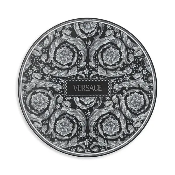 Versace Barocco Haze Serving Platter - Black