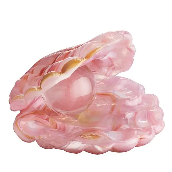 KOSTA BODA Mother Of Pearl Crystal Sculpture - Pink