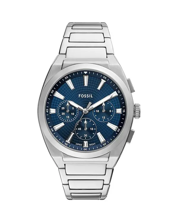 Fossil Everett Chronograph 44mm - Navy/silver