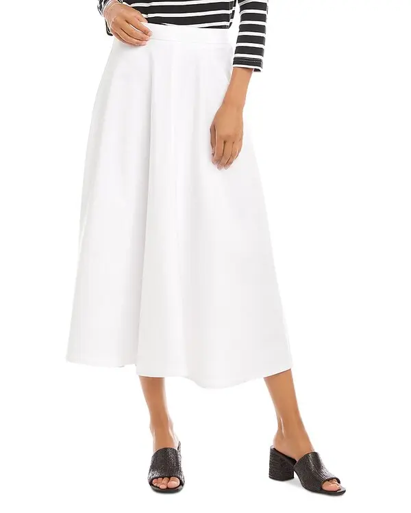 Karen Kane Midi Circle Skirt - Off White