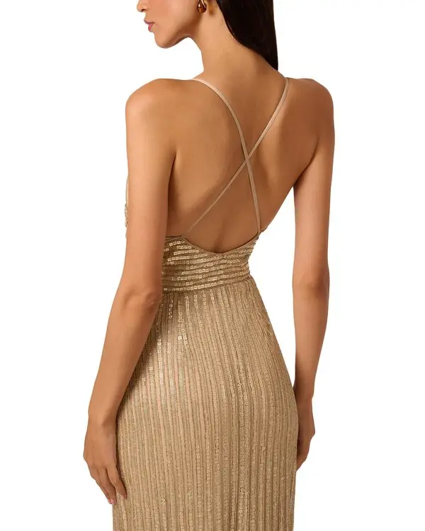 green emerald velvet dress liv foster gold beaded dress (14)  Well-Dressed
