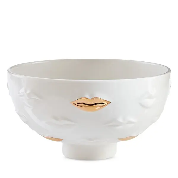 Jonathan Adler Gilded Gala Lips Bowl - No Color