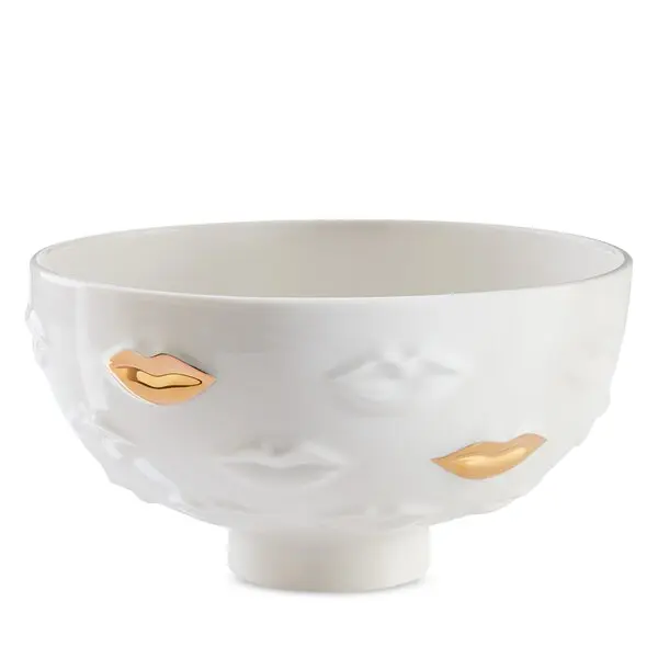 Jonathan Adler Gilded Gala Lips Bowl - No Color
