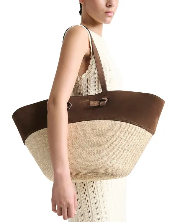 Altuzarra Knot Large Basket Tote - Chocolate