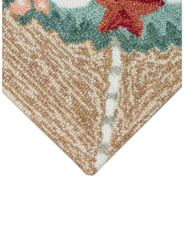 LUSH DECOR Liora Manne Frontporch Joyous Wreath Area Rug, 1'8 X 2'6
