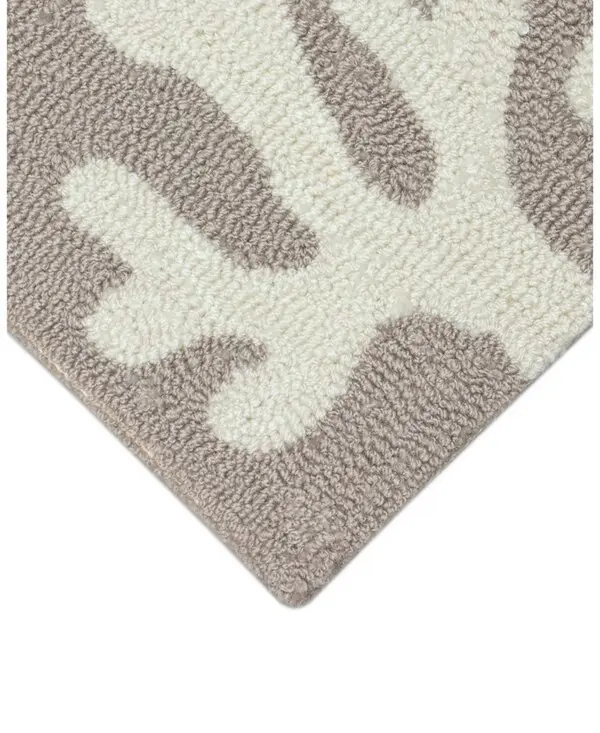 LUSH DECOR Liora Manne Capri Border Area Rug, 1'8 X 2'6 - Silver