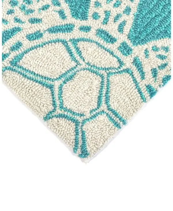 LIORA MANNE Capri Turtle Area Rug, 1'8 X 2'6 - Aqua