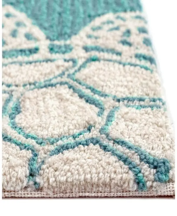 LIORA MANNE Capri Turtle Area Rug, 1'8 X 2'6 - Aqua