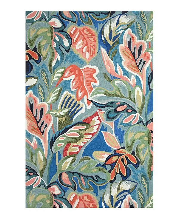 LUSH DECOR Liora Manne Capri On Holiday Area Rug, 7'6 X 9'6 - Aqua