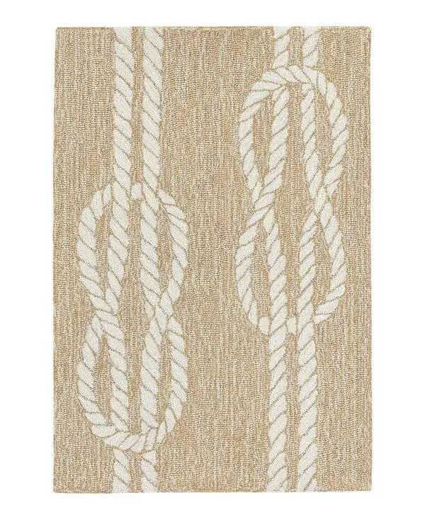 LIORA MANNE Capri Ropes Area Rug, 1'8 X 2'6 - Neutral