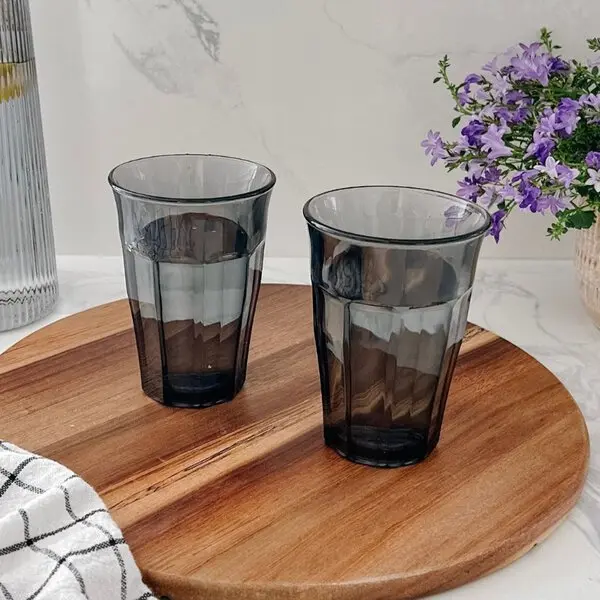 DURALEX Picardie 12.12 Oz. Tumbler, Set Of 6 - Gray