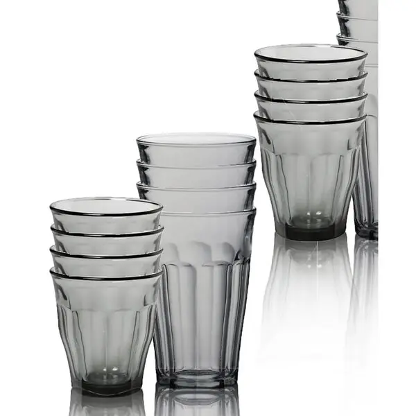 DURALEX Picardie 12.12 Oz. Tumbler, Set Of 6 - Gray