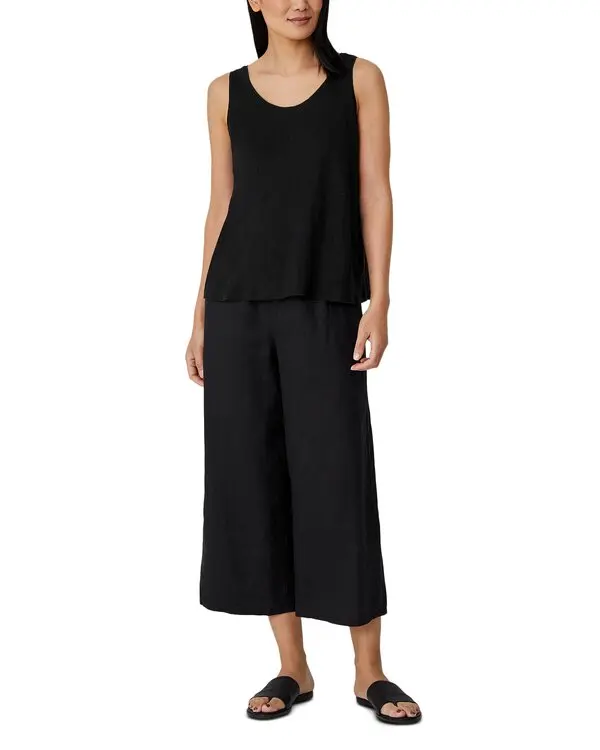 Eileen Fisher Scoop Neck Tank Top - Black