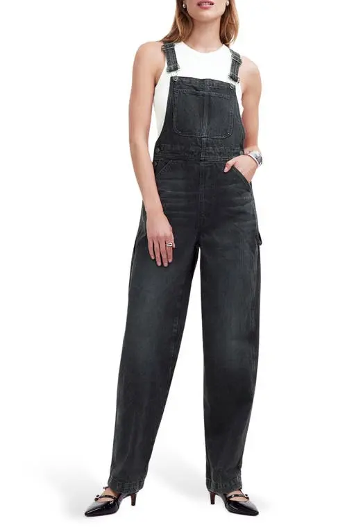 Madewell Oversized Denim Carpenter Overalls - Irmo Wash