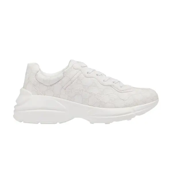 Gucci Rhyton Monogram Sneakers - White