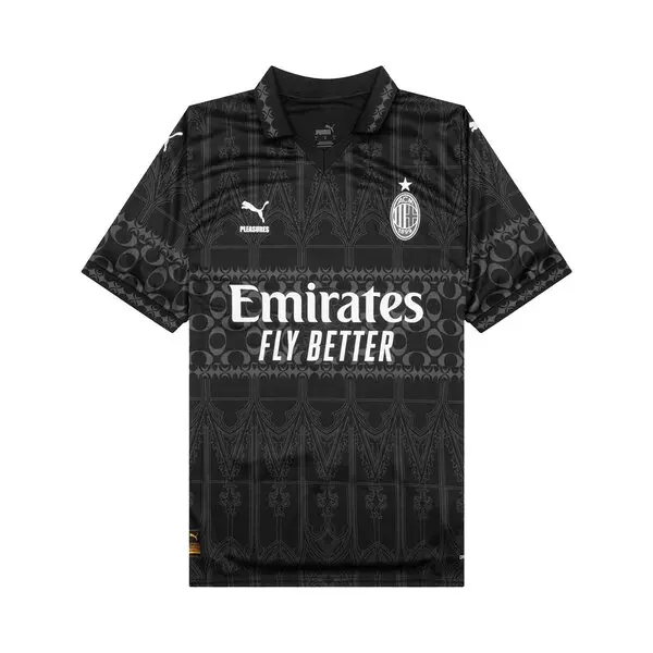 PUMA X Ac Milan X Pleasures 'dark Version' Soccer Jersey