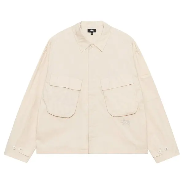 StÜssy Military Overshirt 'bone