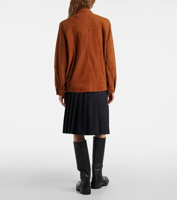 BLAZÉ MILANO Viva Cleo Suede Bomber Jacket
