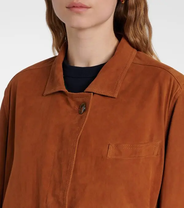 BLAZÉ MILANO Viva Cleo Suede Bomber Jacket