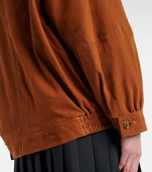 BLAZÉ MILANO Viva Cleo Suede Bomber Jacket