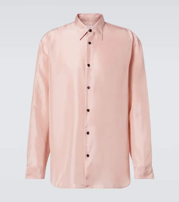 Dries Van Noten Silk Shirt - Pink