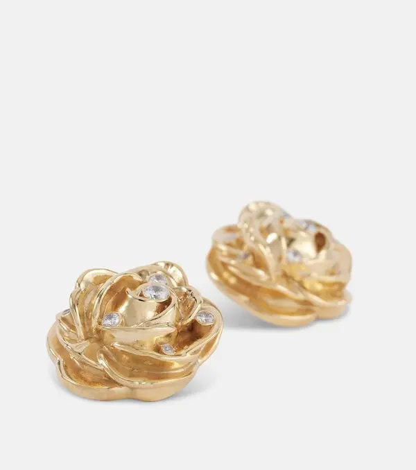 Magda Butrym Floral Embellished -plated Earrings