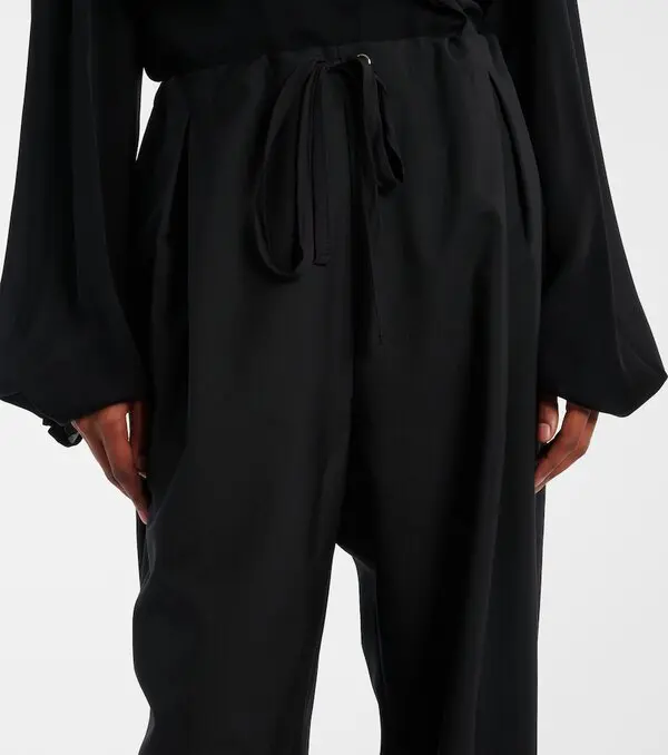 Khaite Trenton Wool Wide-leg Pants