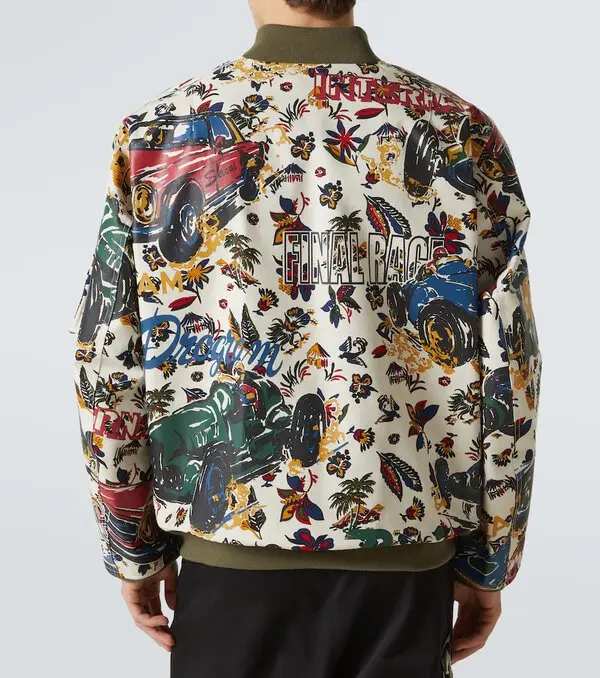 Sacai Printed Cotton Bomber Jacket
