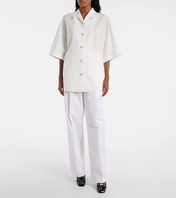 Khaite Owen Cotton Poplin Shirt