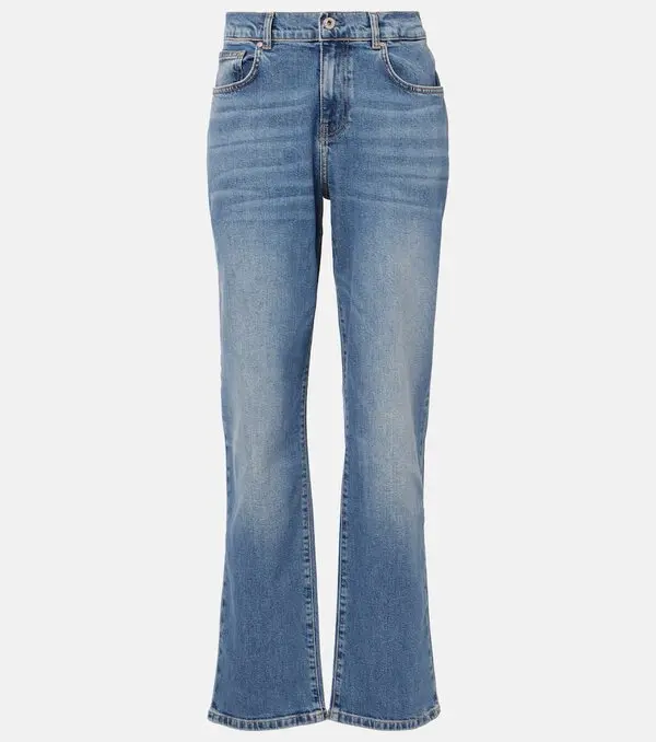Ag High-rise Straight Jeans