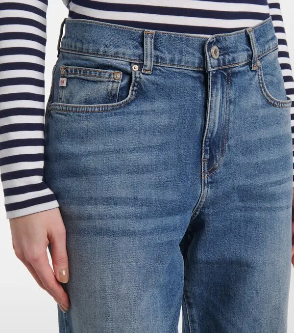 Ag High-rise Straight Jeans
