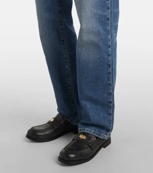 Ag High-rise Straight Jeans