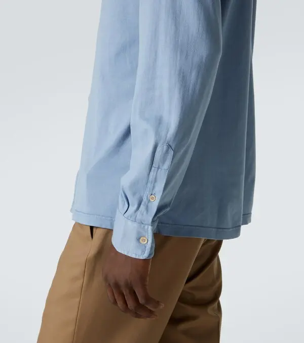 Fedeli Cotton Shirt - Blue