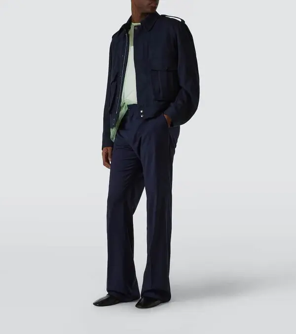Dries Van Noten Wool Gabardine Jacket