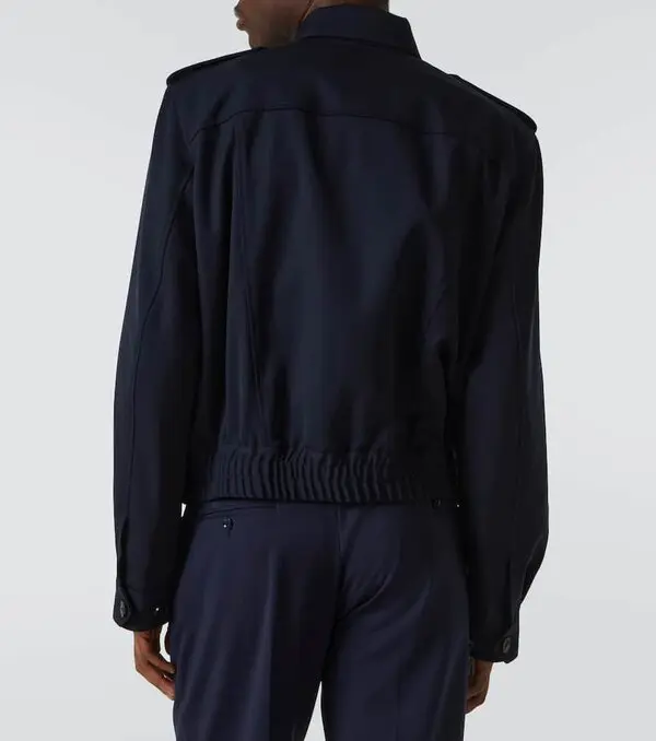 Dries Van Noten Wool Gabardine Jacket